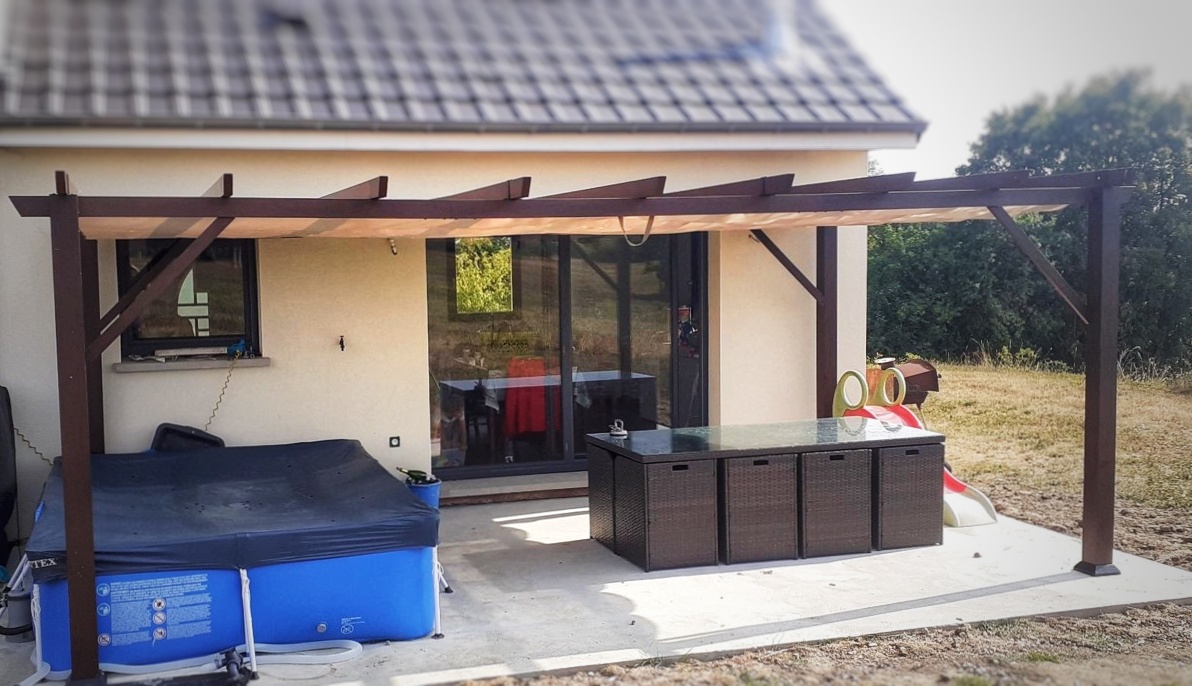 La pergola alu et toile, pour créer un environnement chaleureux sur sa ...